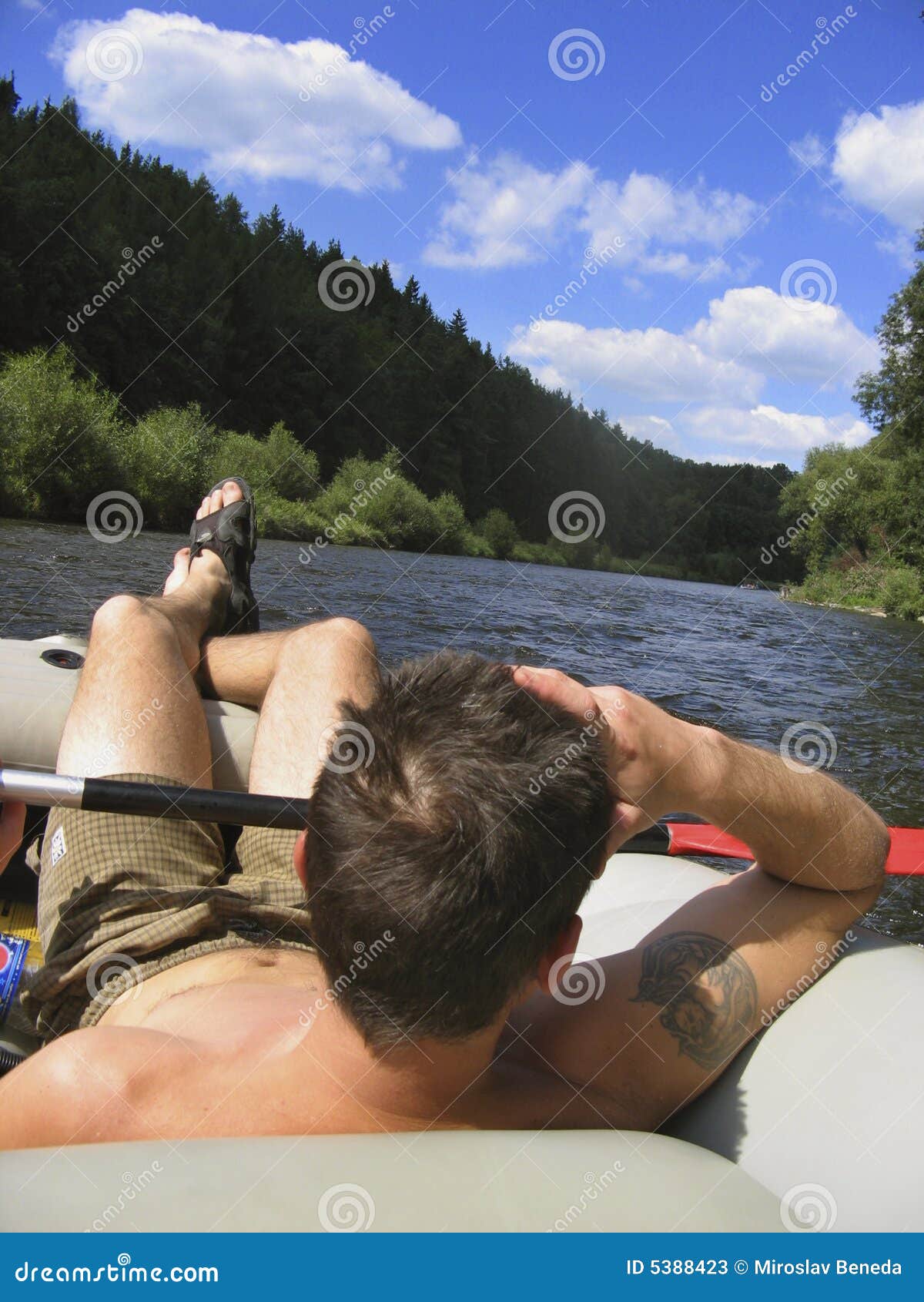 Relaxation man stock image. Image of practice, oarsmen - 5388423