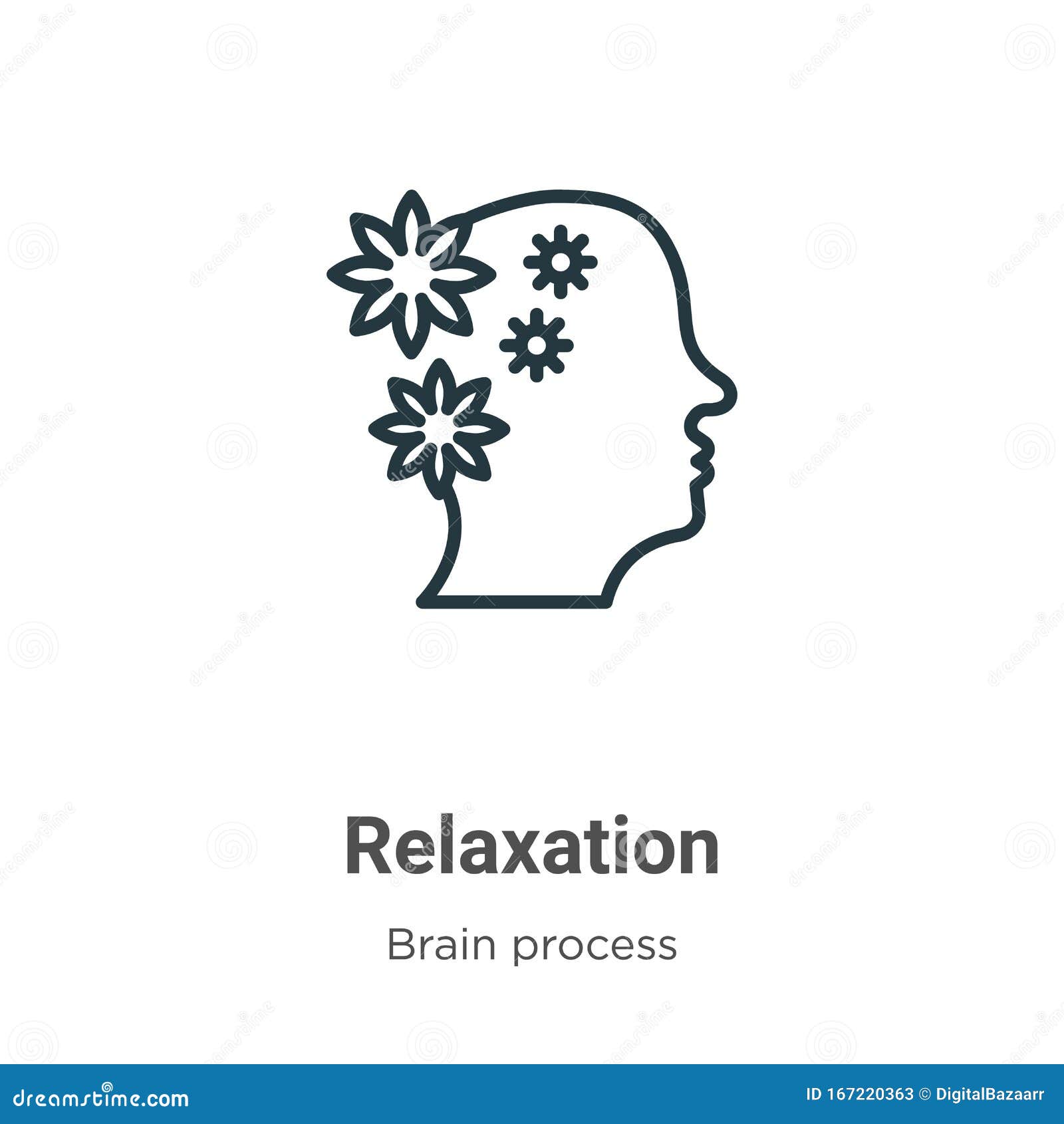 Relaxation Outline Vector Icon. Thin Line Black Relaxation Icon, Flat ...