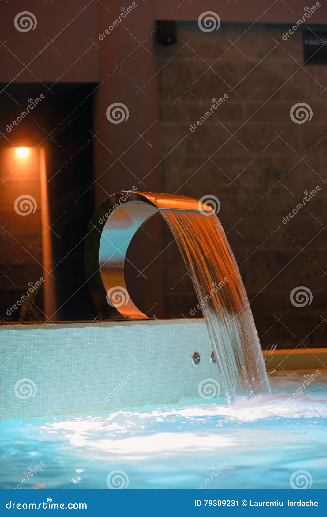 Relaxation pool in spa stock image. Image of care, leisure - 79309231