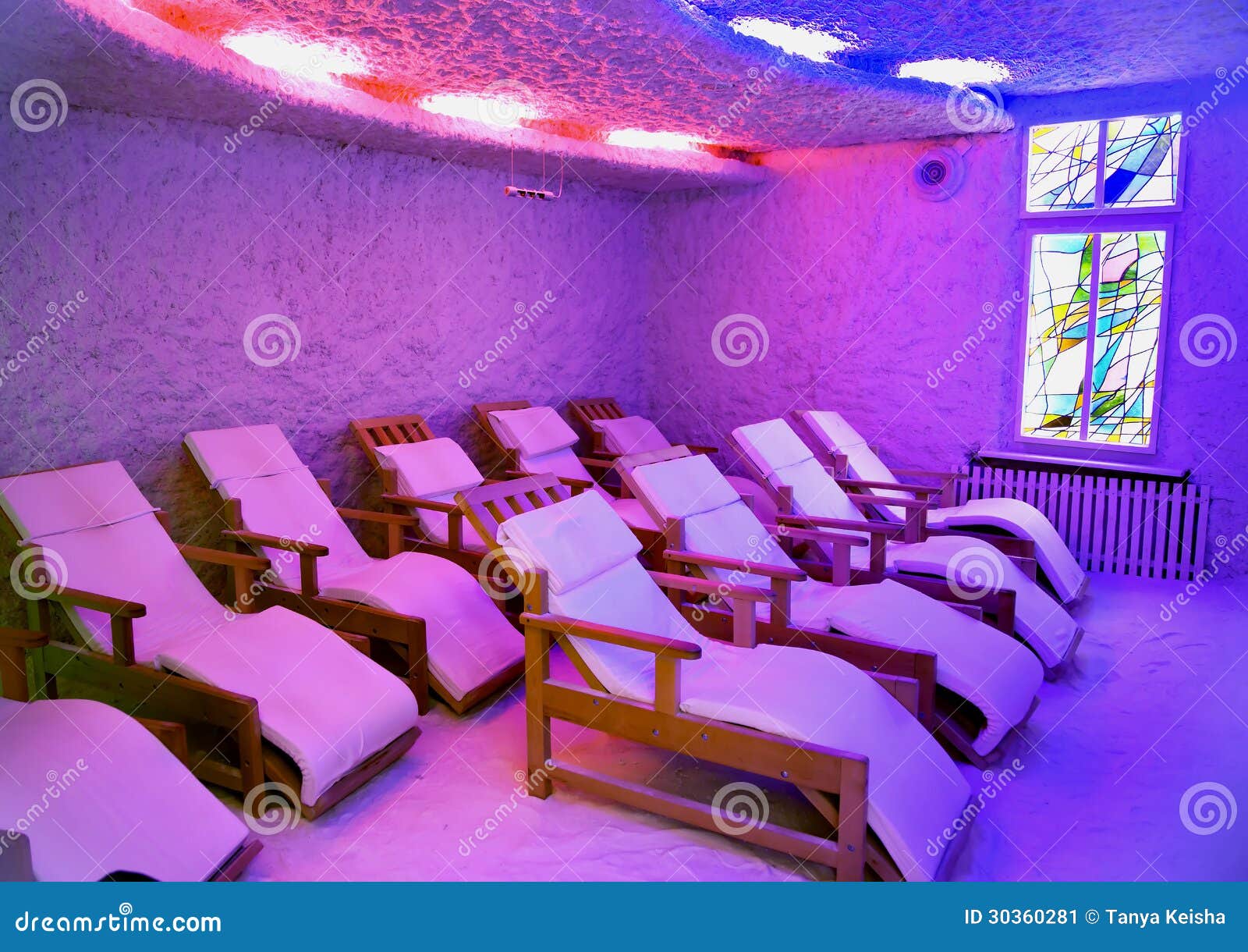 Relaxation Speleoclimatic Salt Room Stock Image - Image of bathroom ...