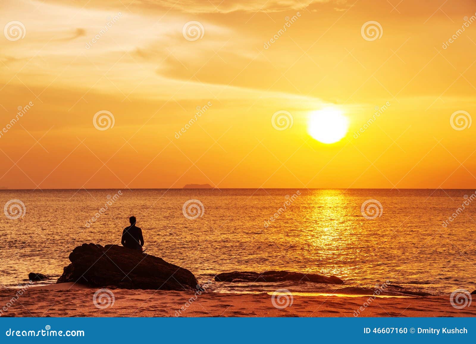 Relaxation in sunset light stock photo. Image of morning - 46607160