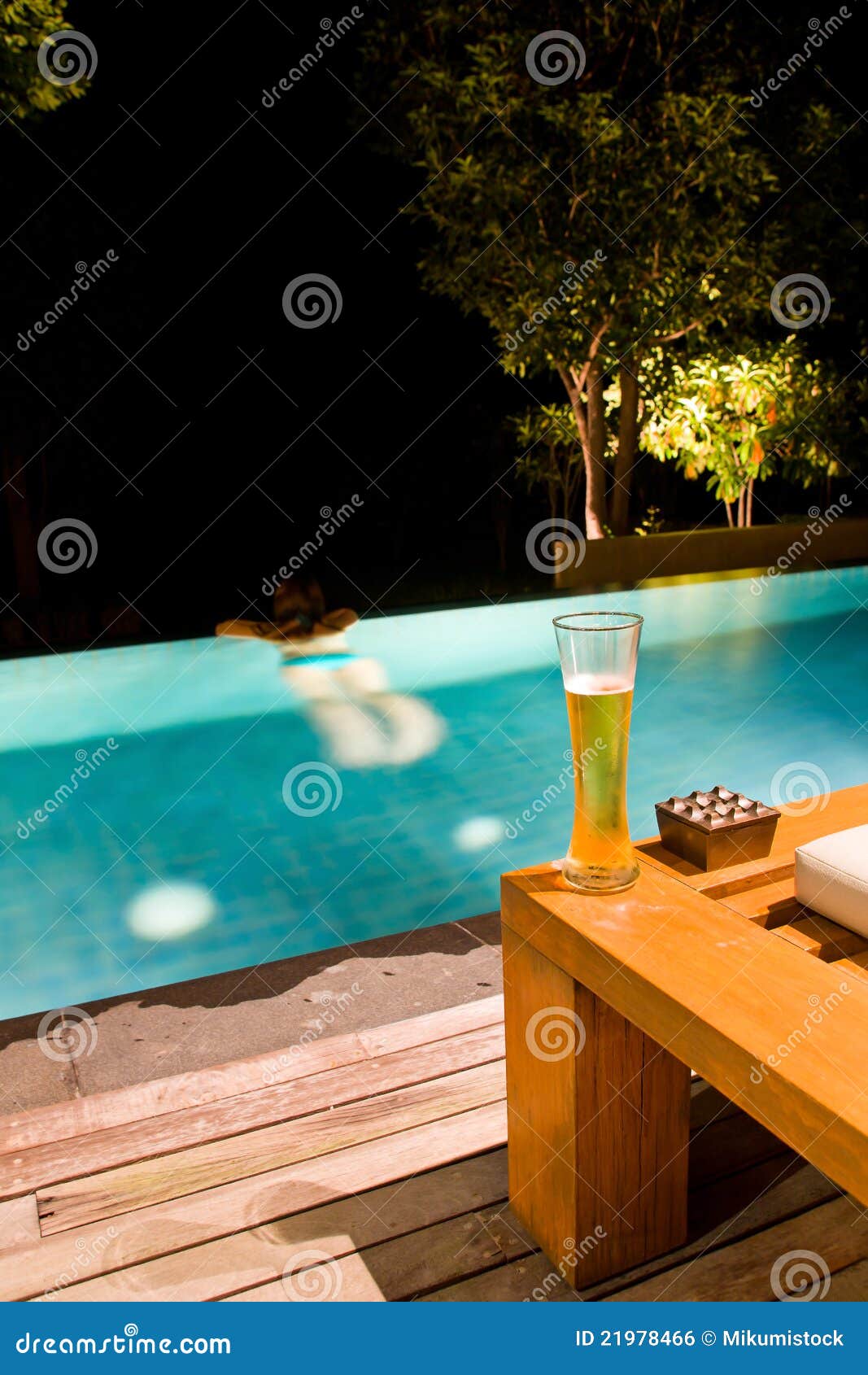 Relaxation in Swimming Pool Stock Photo - Image of styles, hotel: 21978466