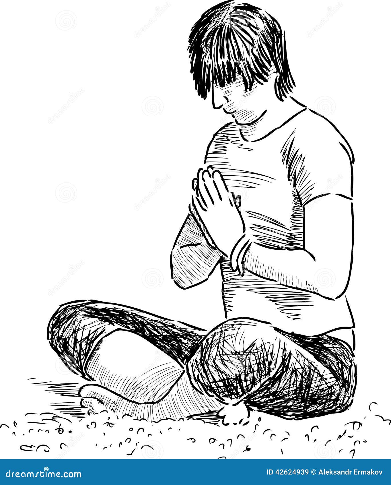 Relaxation stock vector. Illustration of culture, doodle - 42624939