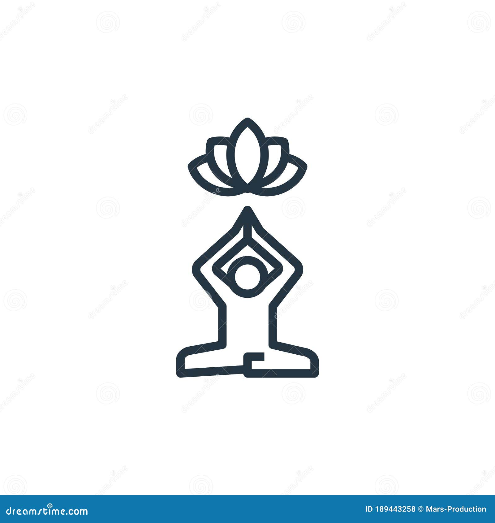 Relaxation Vector Icon Isolated on White Background. Outline, Thin Line ...