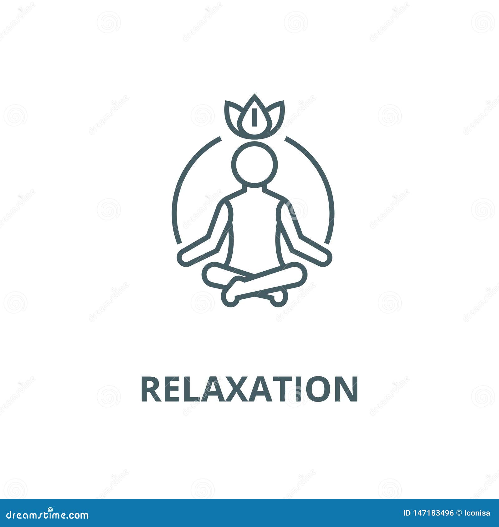 Relaxation Vector Line Icon, Linear Concept, Outline Sign, Symbol Stock ...