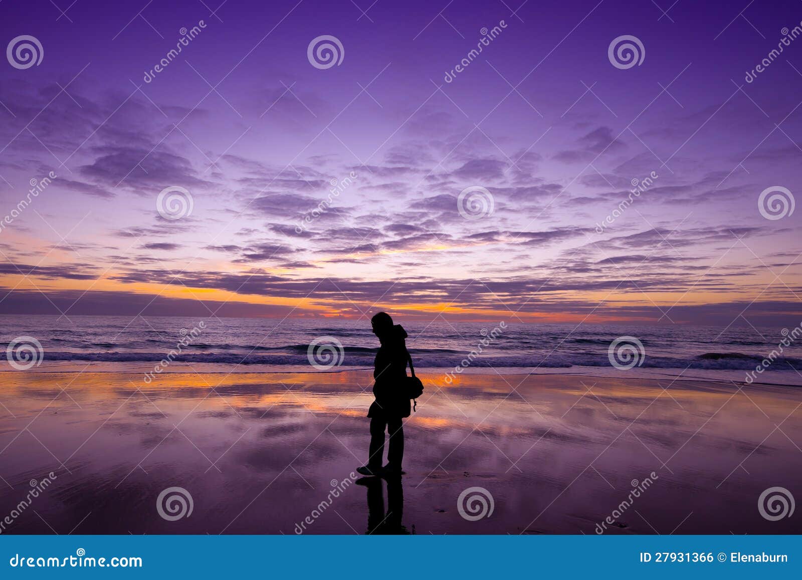 Relaxation Walking on the Beach at Sunset Stock Photo - Image of ...