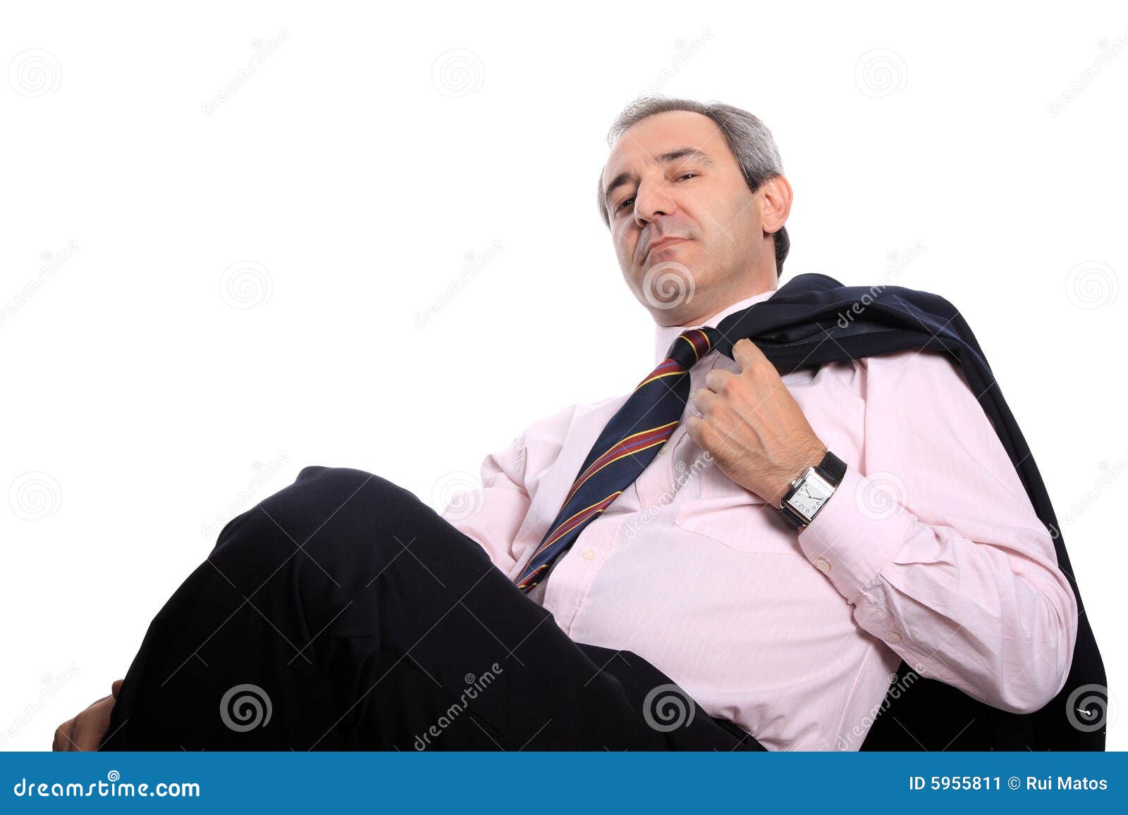 Relaxed business man stock image. Image of businessperson - 5955811