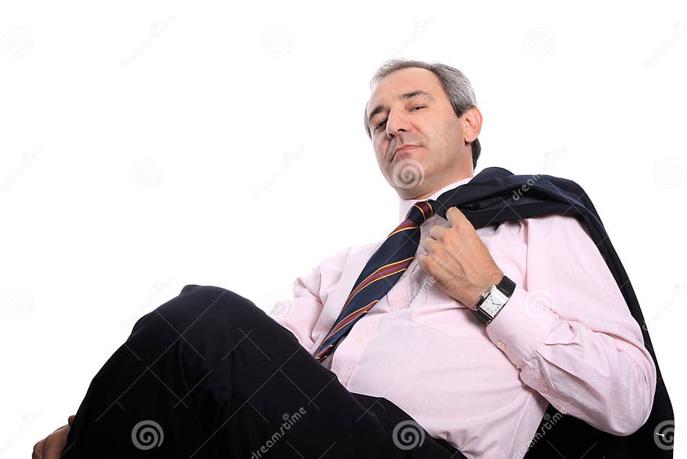 Relaxed business man stock image. Image of businessperson - 5955811