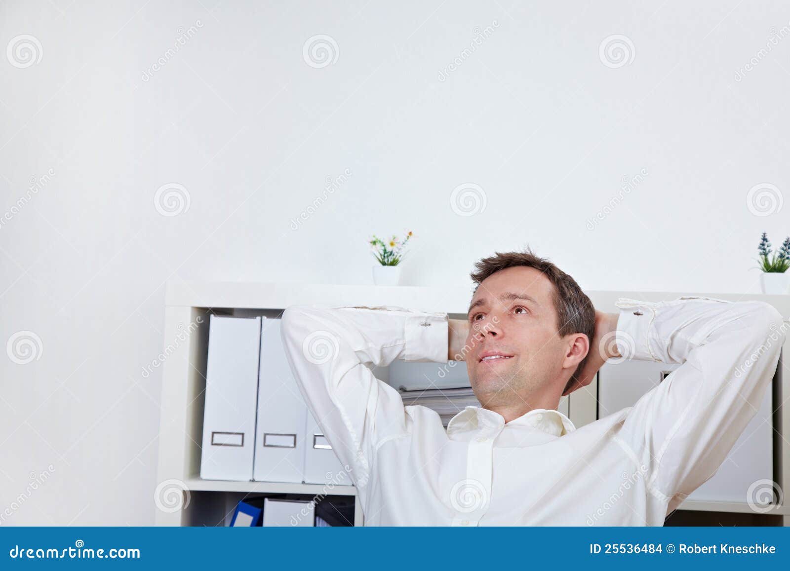 Relaxed Business Man Leaning Back Stock Photo - Image of bladder ...