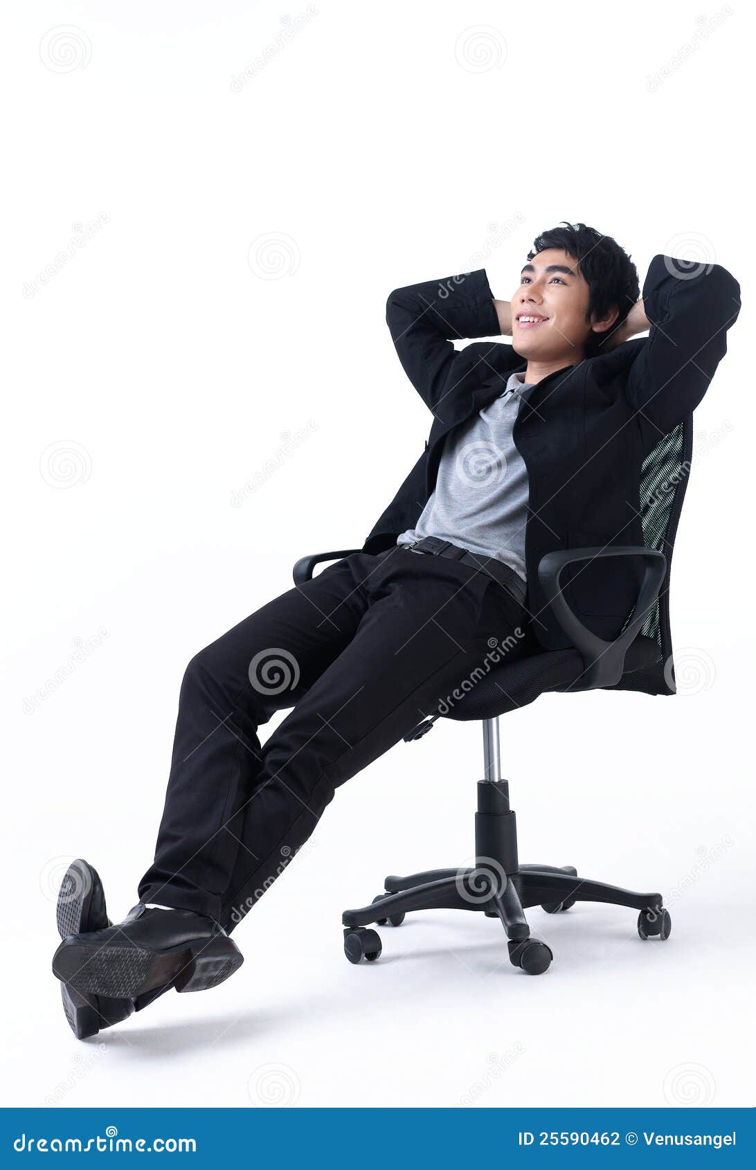Relaxed Business Man Sitting on the Chair Stock Photo - Image of ...