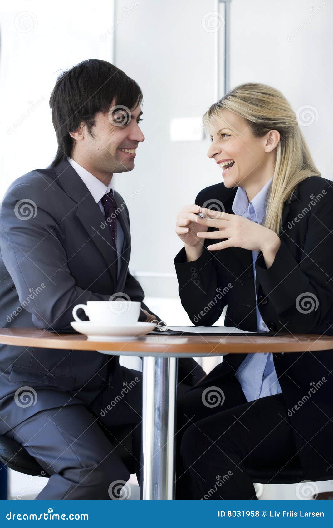 Relaxed business meeting stock photo. Image of table, suits - 8031958