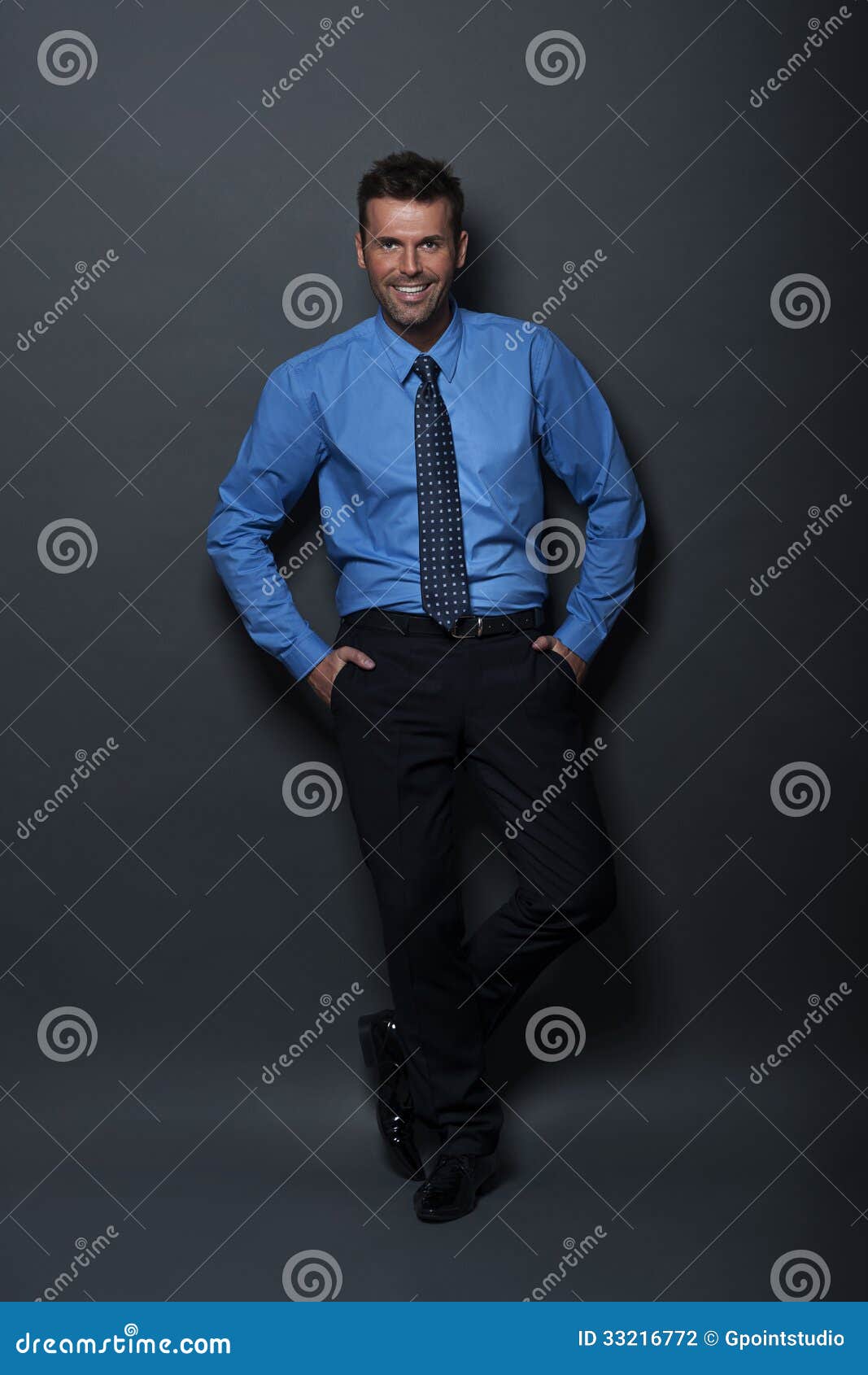 Relaxed and Confident Businessman Stock Photo - Image of caucasian ...