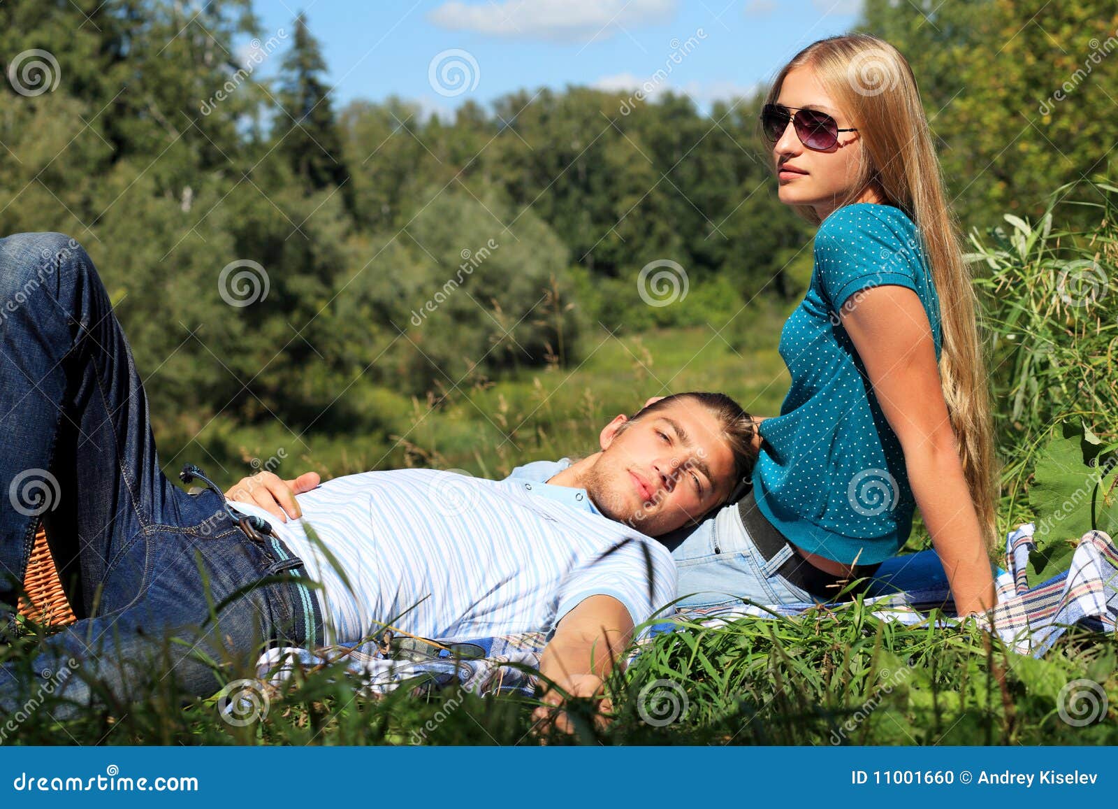 Relaxed couple stock photo. Image of forest, family, couple - 11001660