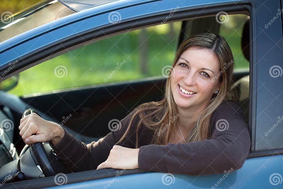 Relaxed driver stock image. Image of traveling, laugh - 27944483