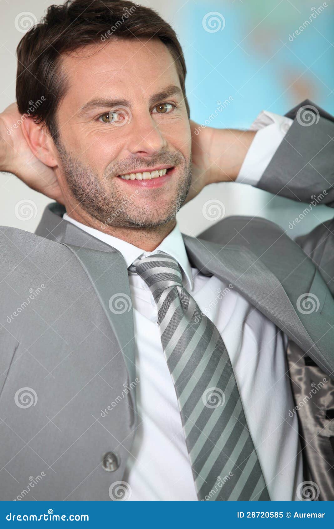 Relaxed executive stock image. Image of closeup, office - 28720585
