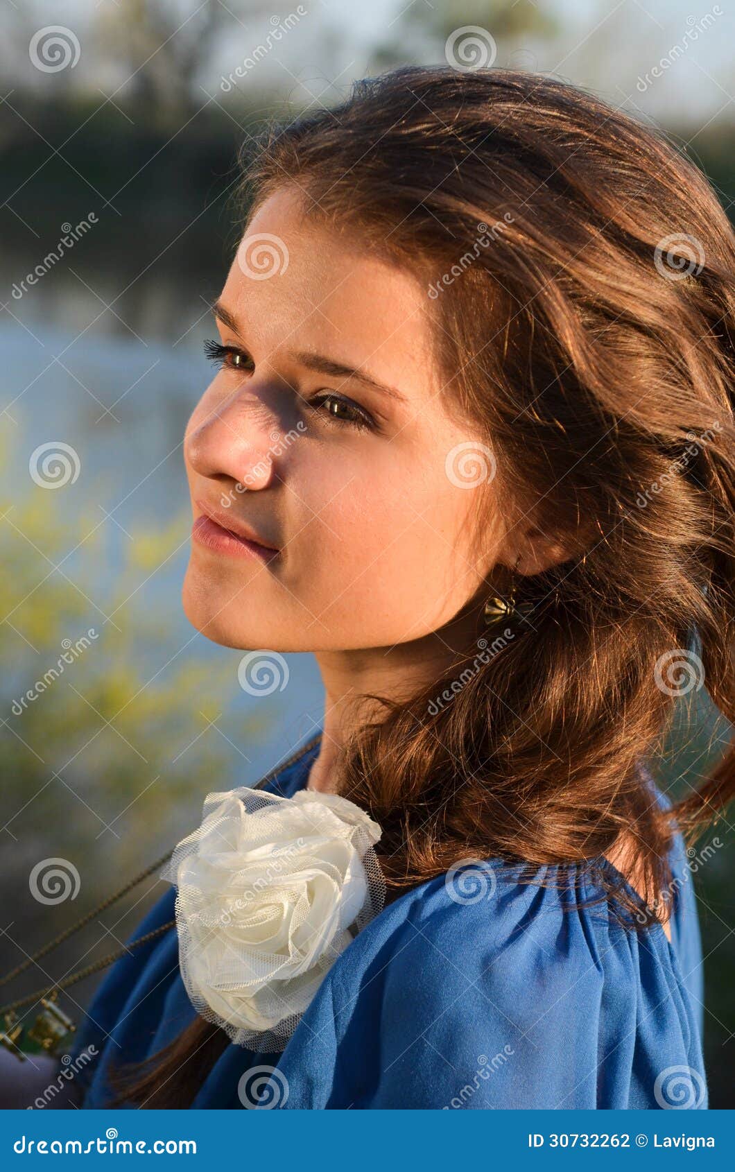 Relaxed expression stock photo. Image of blue, adolescence - 30732262