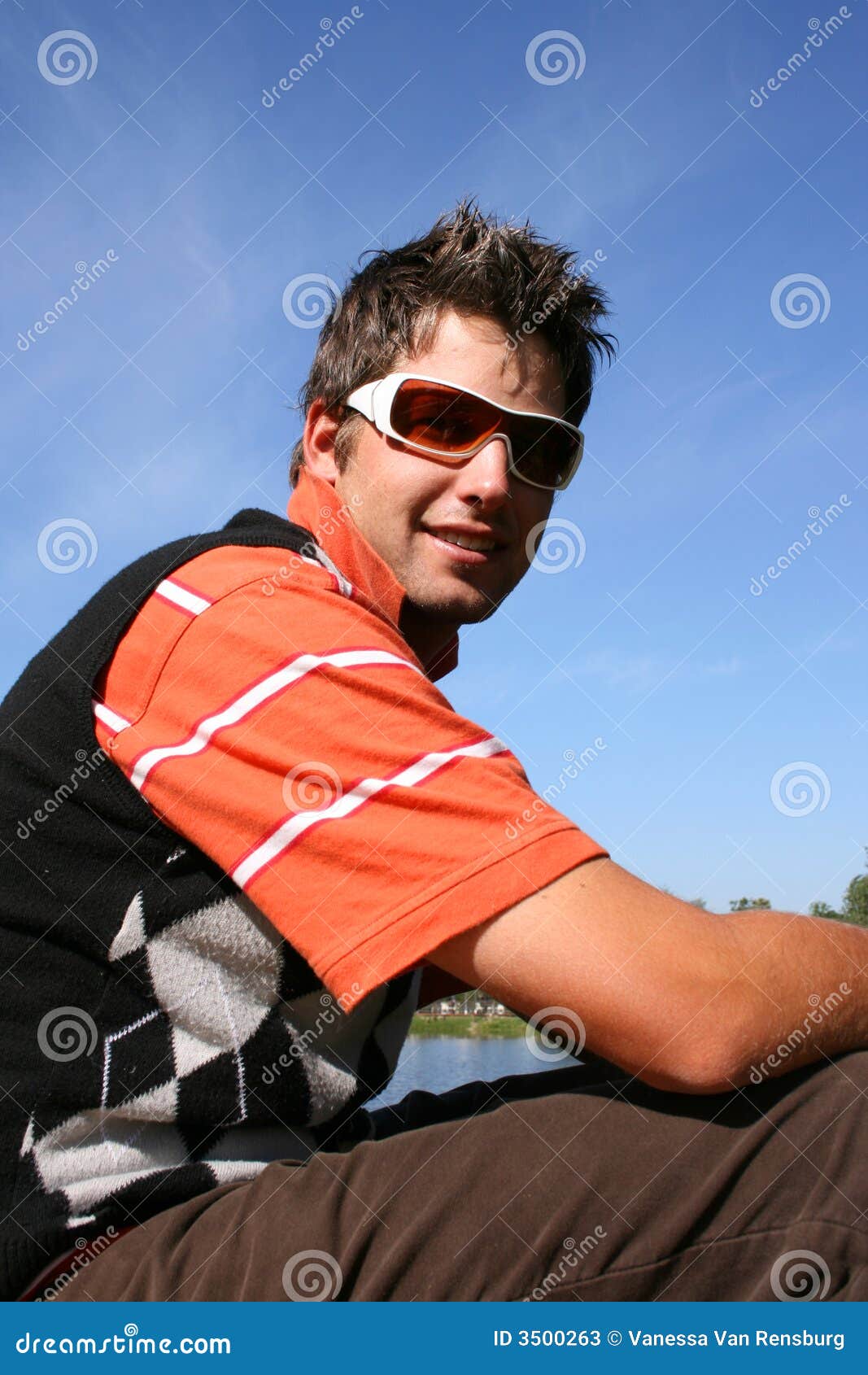 Relaxed Male Model stock image. Image of daytime, model - 3500263