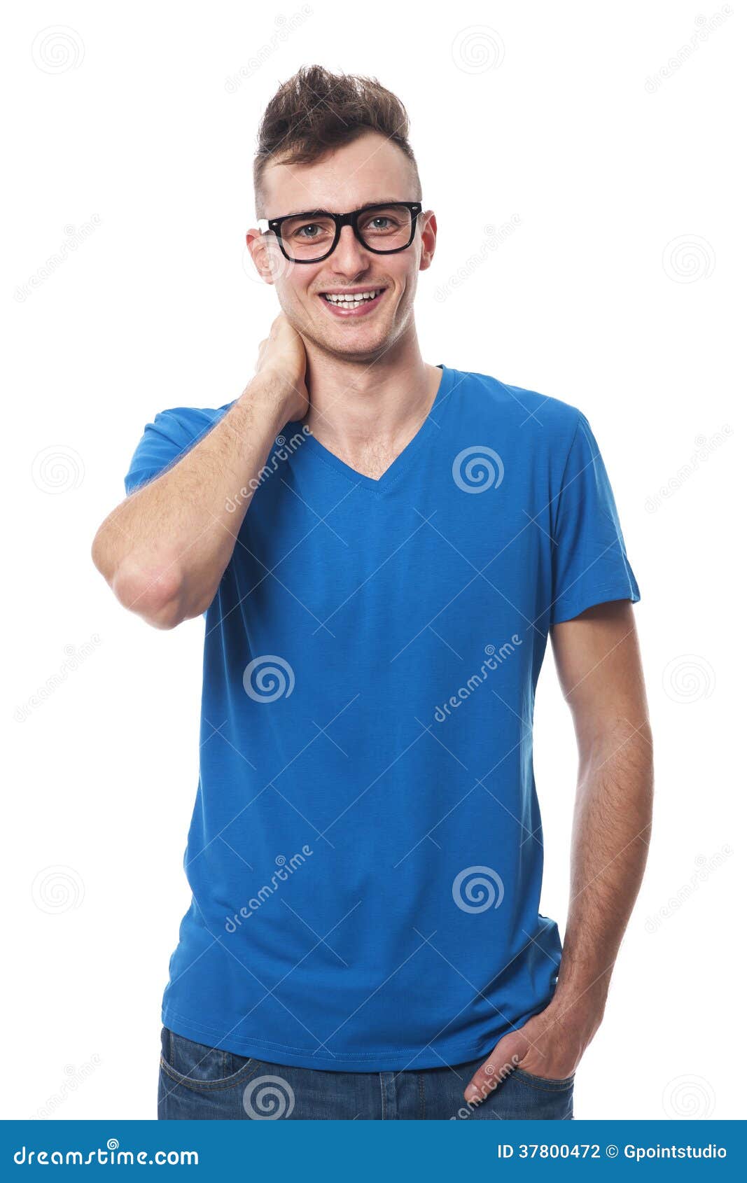 Relaxed man stock photo. Image of looking, wear, portrait - 37800472
