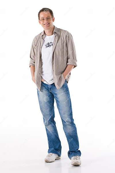 Relaxed man stock photo. Image of pose, wardrobe, easygoing - 5916658