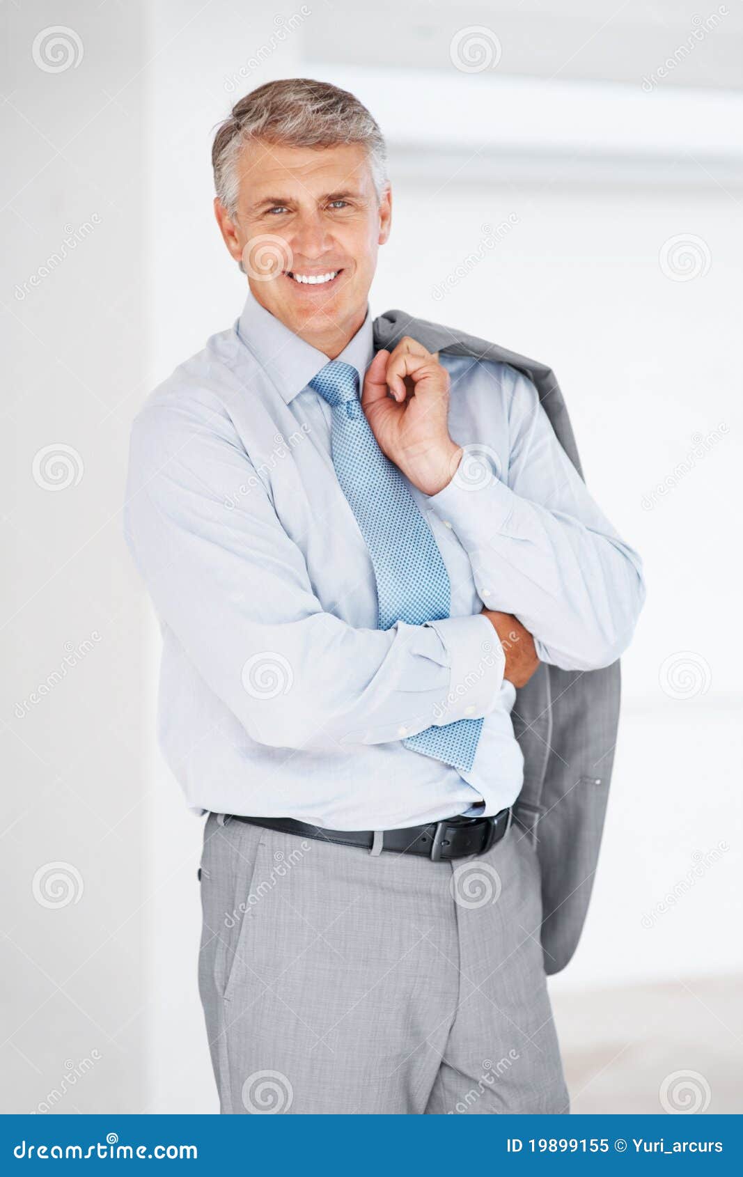 Relaxed Middle Aged Business Man Standing Stock Image - Image of ...
