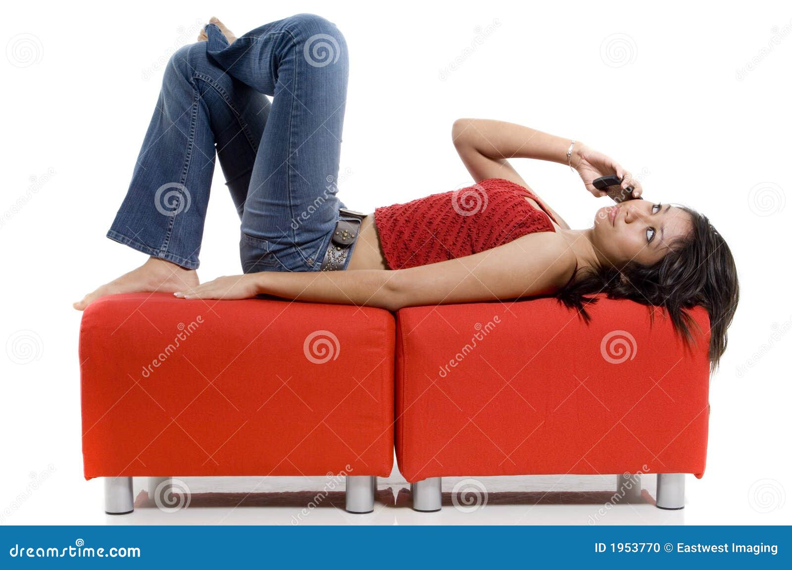 Relaxed Phone Call stock photo. Image of modern, belt - 1953770