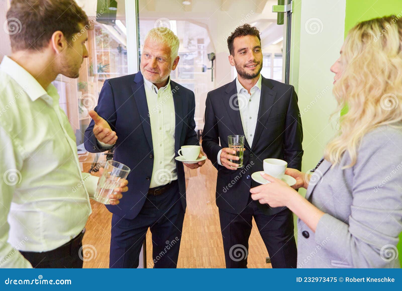 Relaxed Small Talk between Business People Stock Image - Image of ...