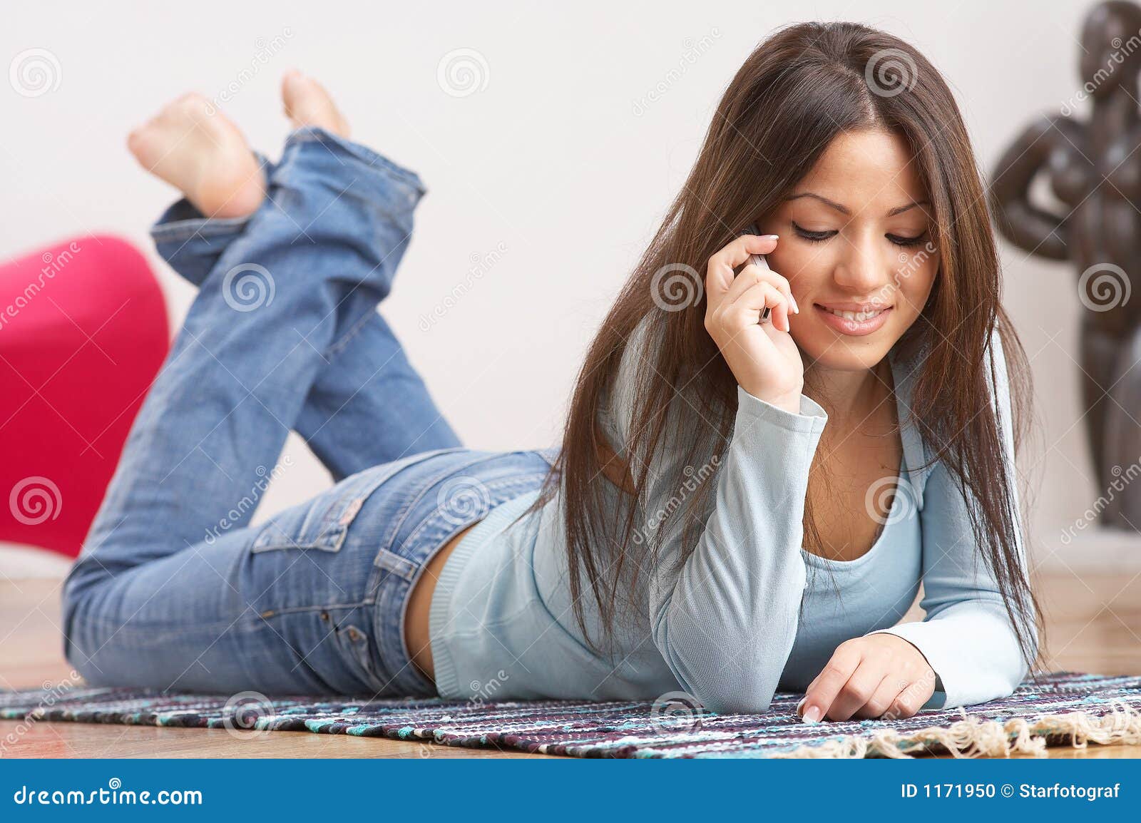 Relaxed woman stock photo. Image of leisure, brunette - 1171950