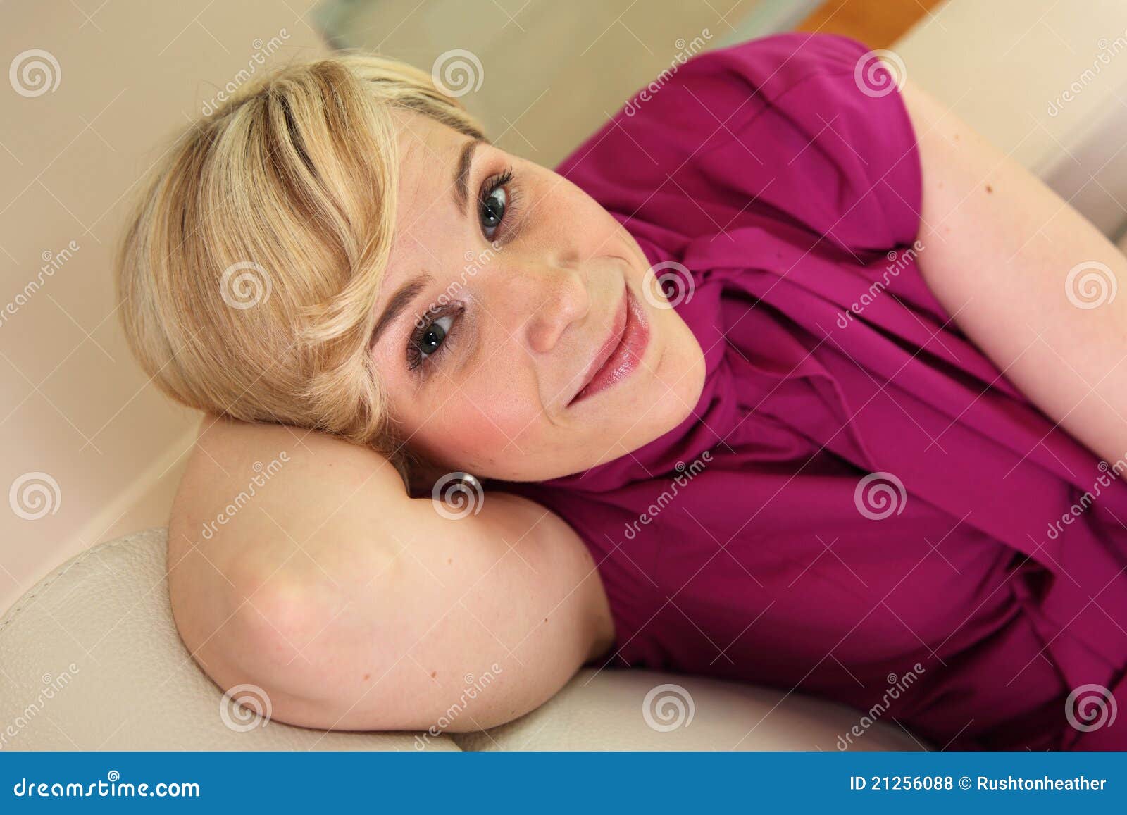 Relaxed woman stock photo. Image of leisure, girl, casual - 21256088