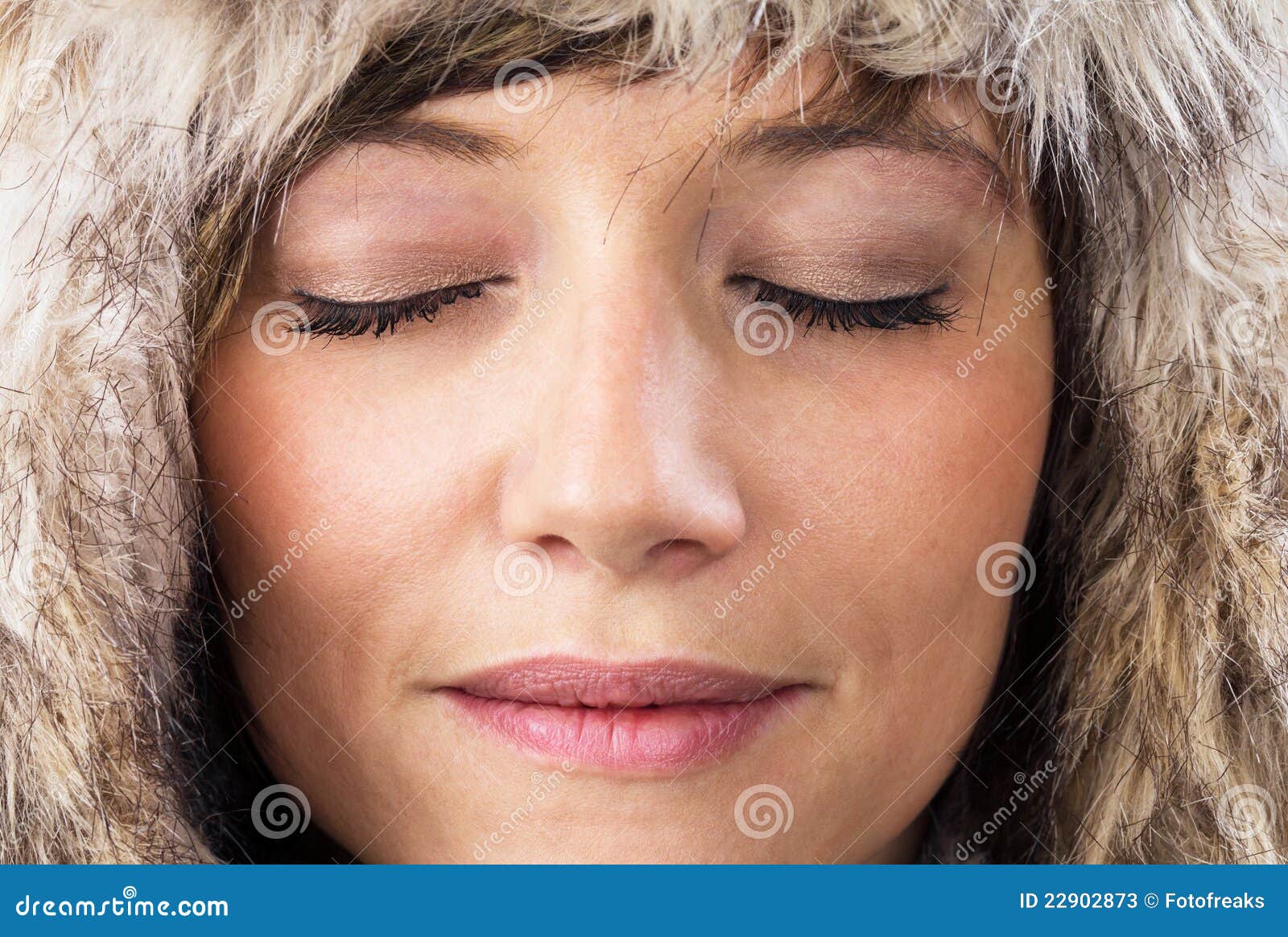 Relaxed Woman with Closed Eyes Stock Image - Image of enjoymant, closed ...