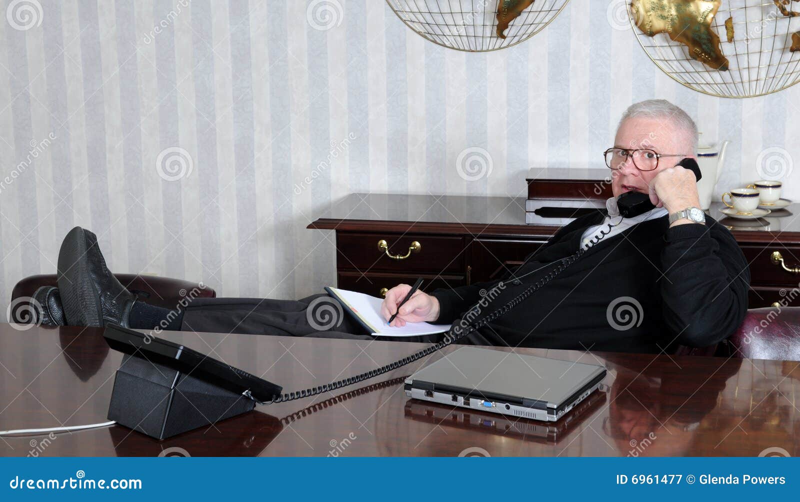 Relaxed at Work stock image. Image of paper, high, business - 6961477