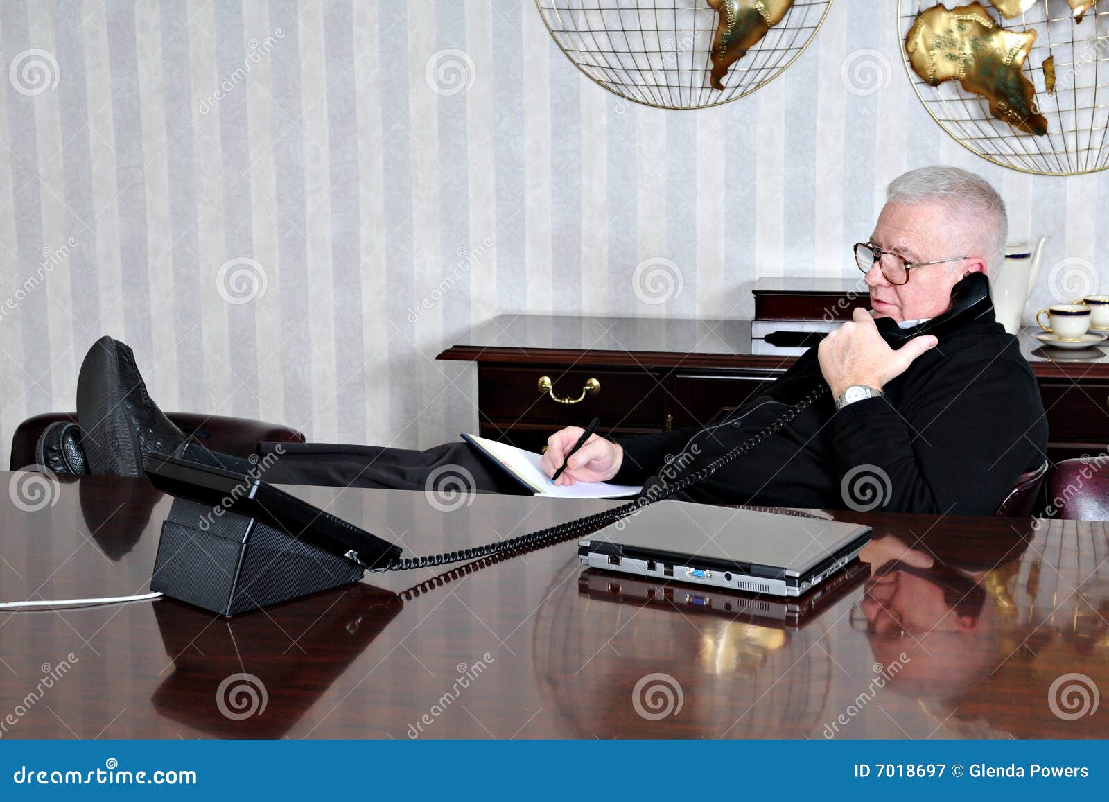 Relaxed at Work stock image. Image of note, converse, person - 7018697