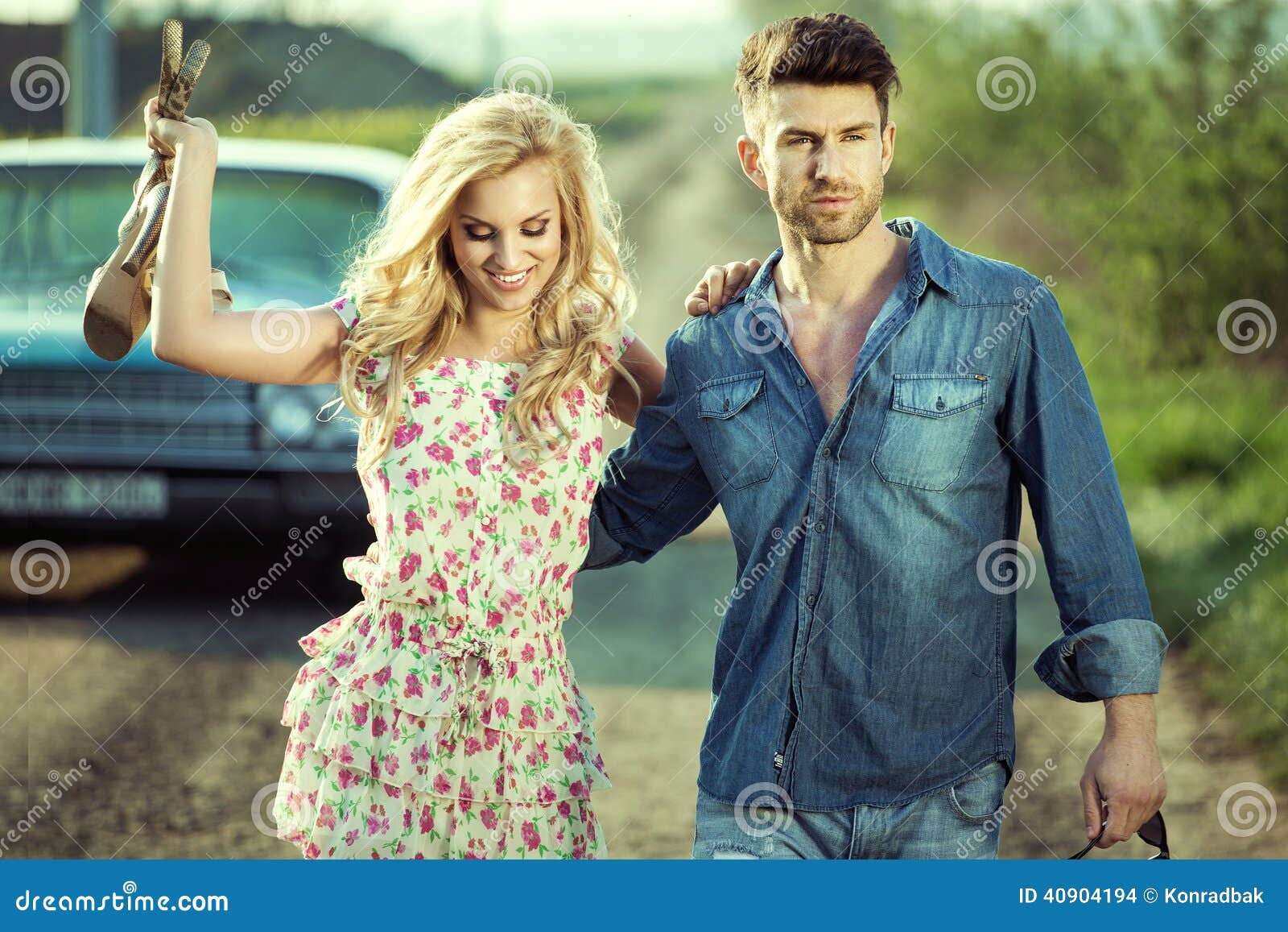 Relaxed Young Couple Enjoying Spare Time Stock Photo - Image of ...