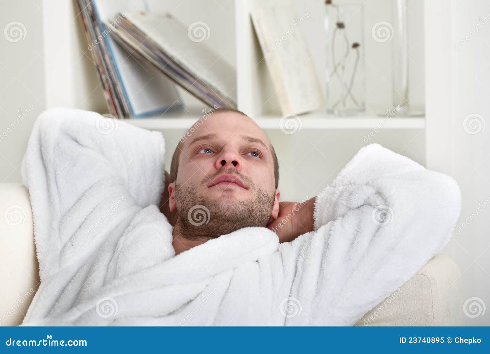 Relaxed young man stock image. Image of relaxing, people - 23740895