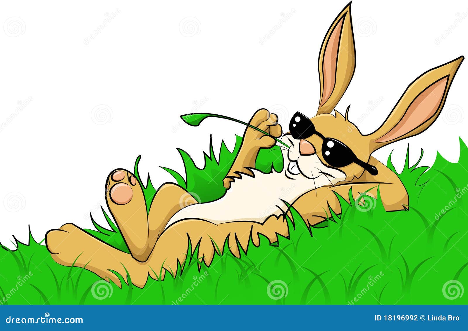 Relaxing stock vector. Illustration of rodent, holiday - 18196992