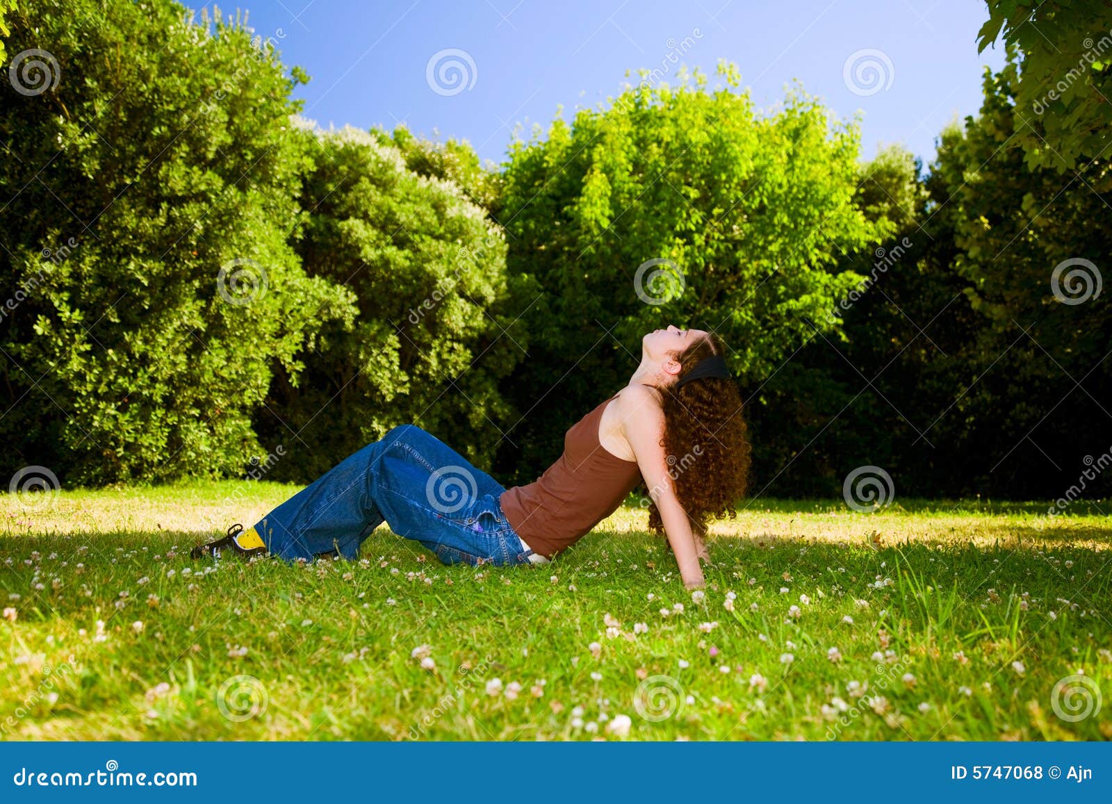 Relaxing stock photo. Image of color, alone, park, enjoying - 5747068