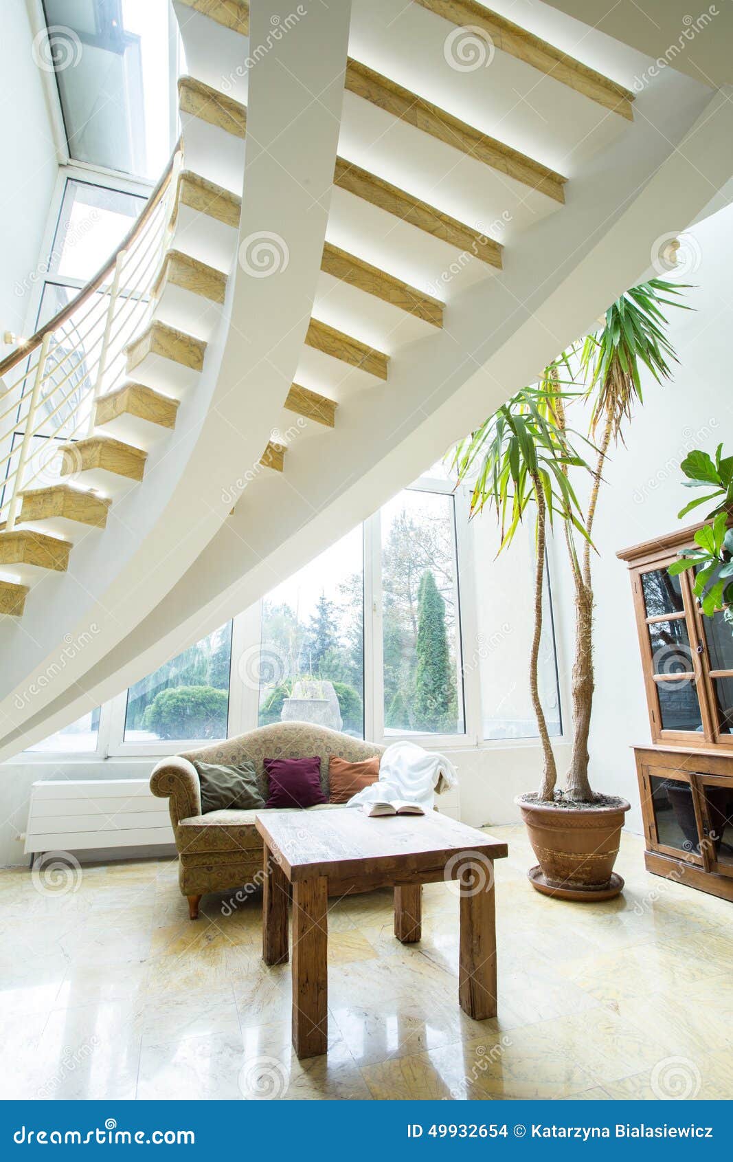 Relaxing Area Inside Traditional Style Interior Stock Photo - Image of ...