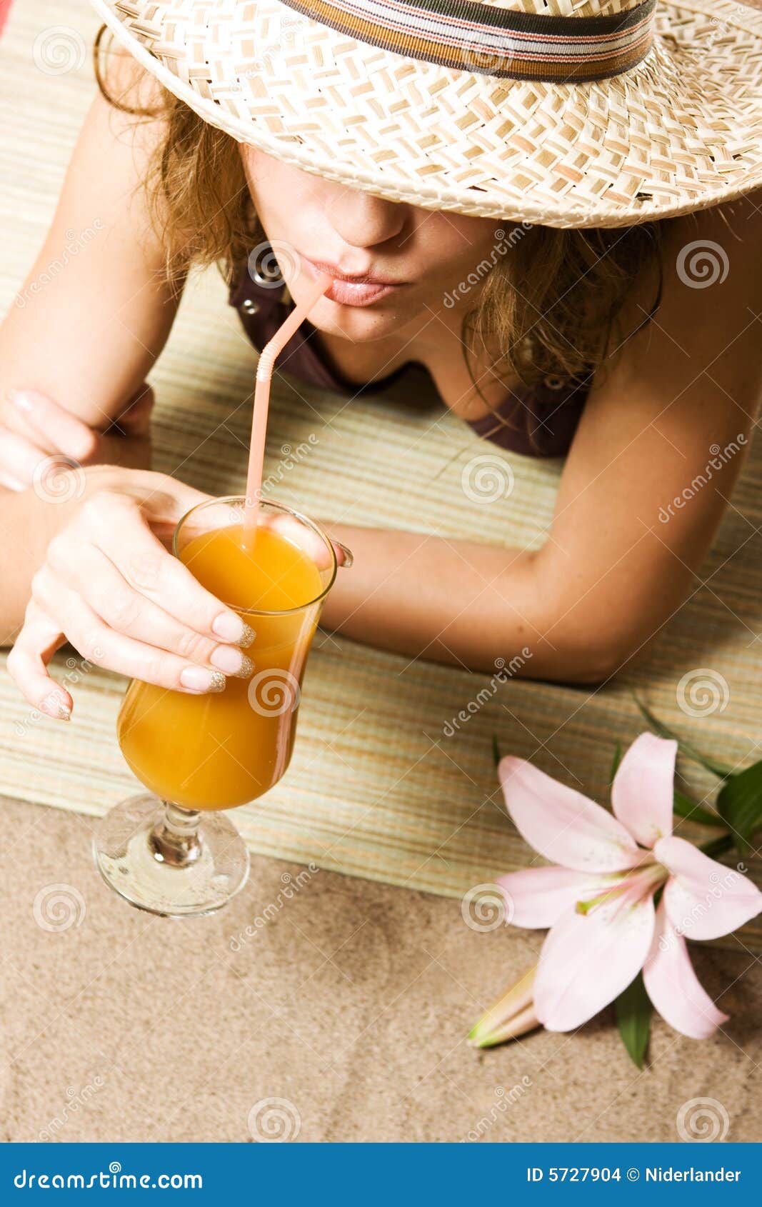 Relaxing on the beach stock photo. Image of nature, drinking - 5727904