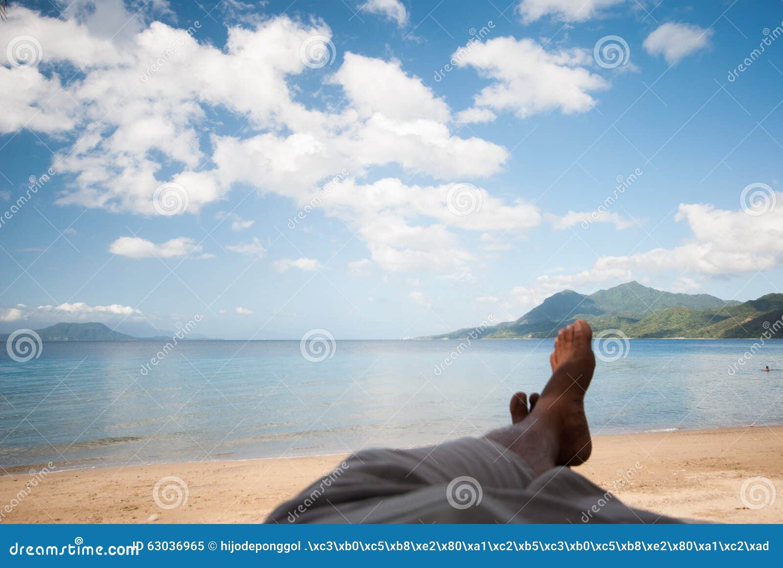 Relaxing at the Beach of Lobo, Batangas, Philippines Stock Image ...