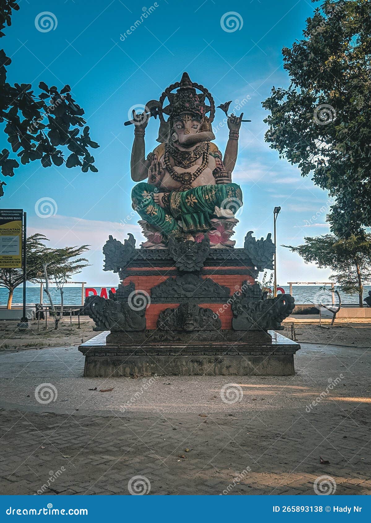 Historical Monument on the Suso Beach Stock Photo - Image of spopp ...