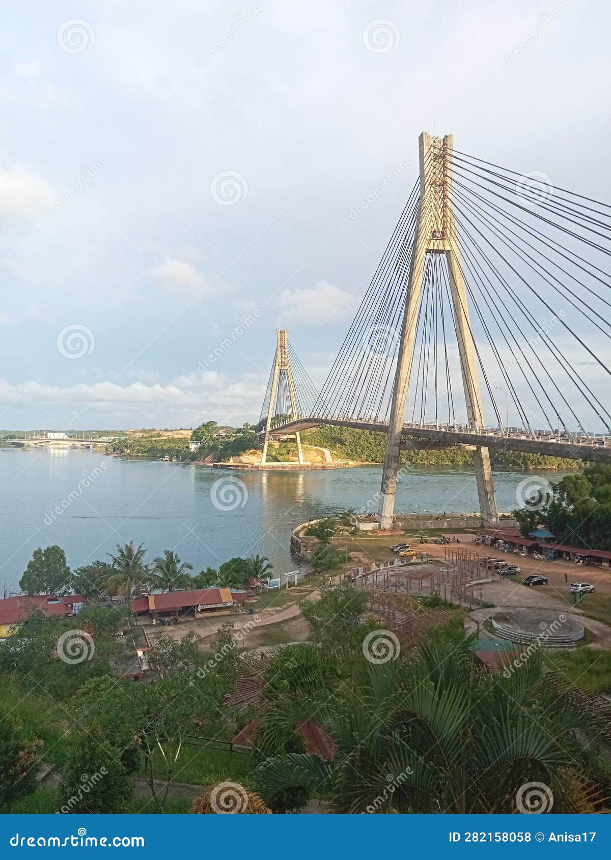 Relaxing on the Beautiful Bridge between the Islands in Batam City ...