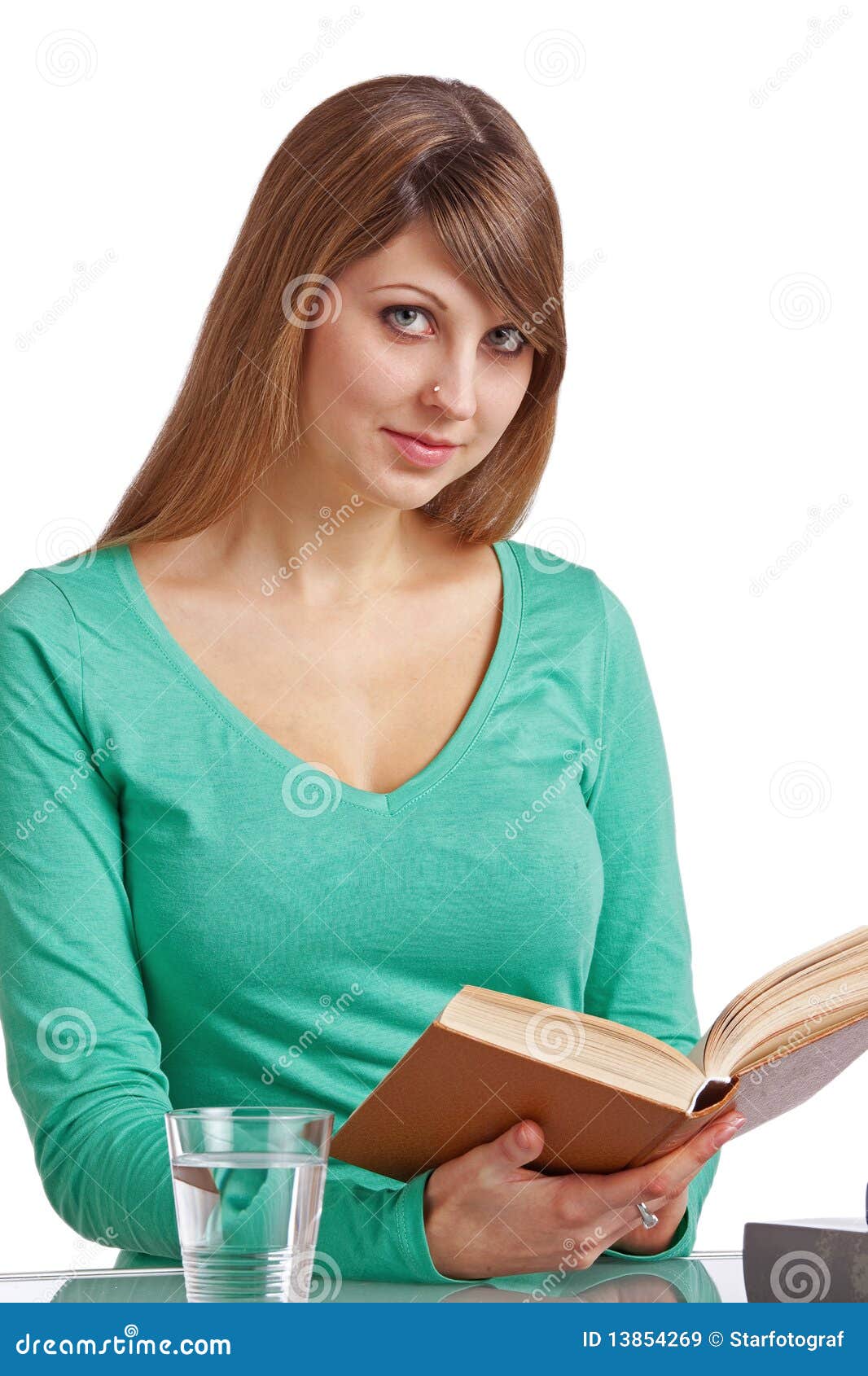 Relaxing with book stock image. Image of shirt, reading - 13854269