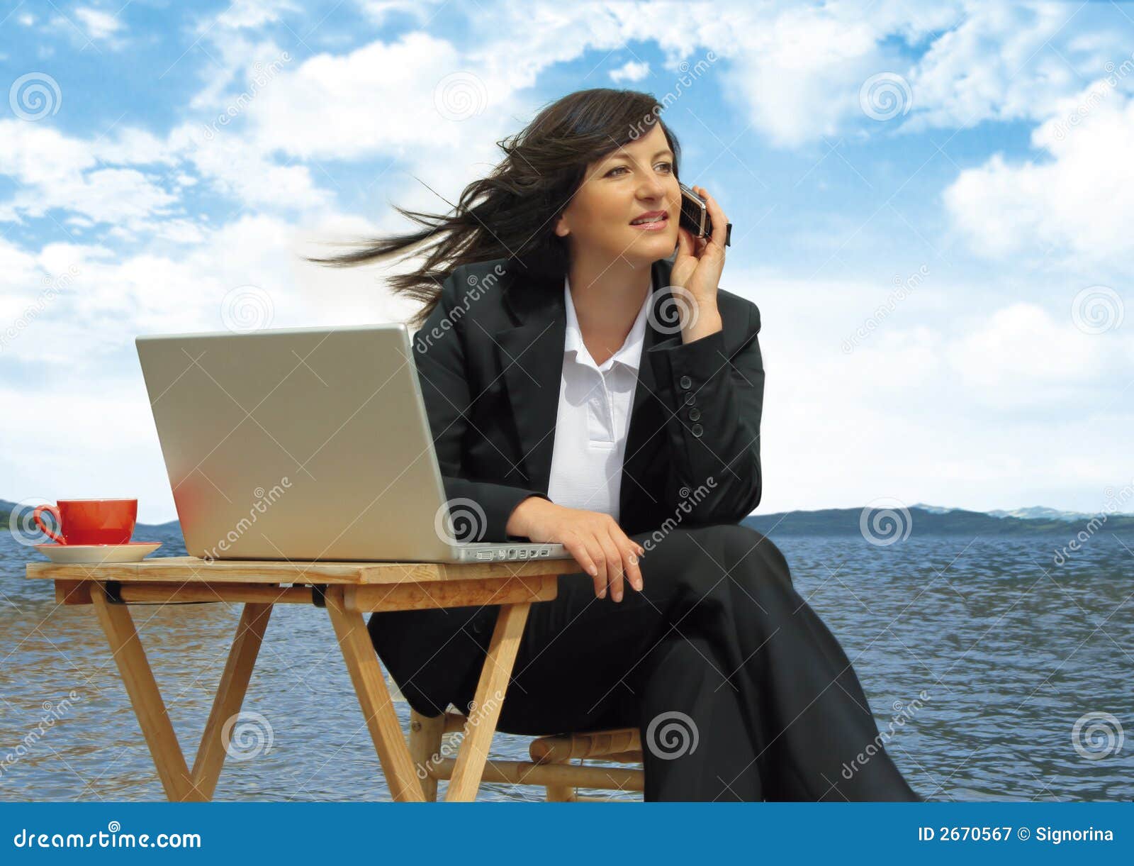 Relaxing business stock image. Image of freedom, attractive - 2670567