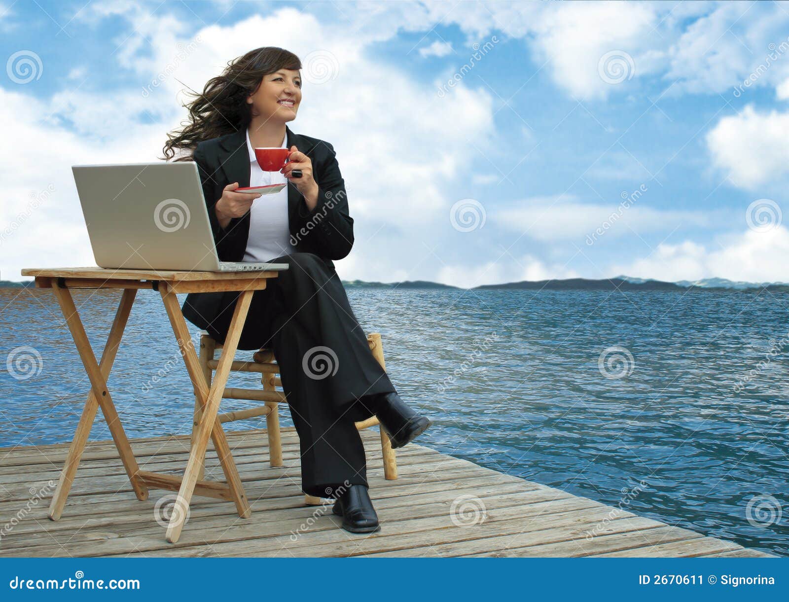 Relaxing business stock image. Image of executive, alone - 2670611