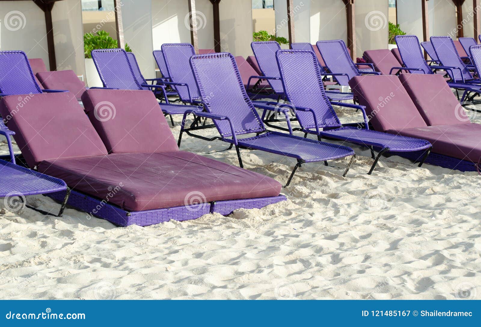 Relaxing Chairs at Beach for Sun Bath Stock Image - Image of beach ...