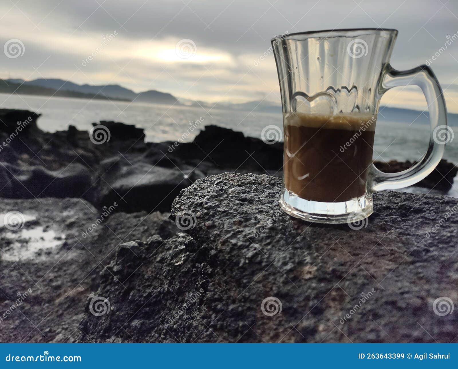 Relaxing Coffee on the Beach Stock Image - Image of beach, coffee ...
