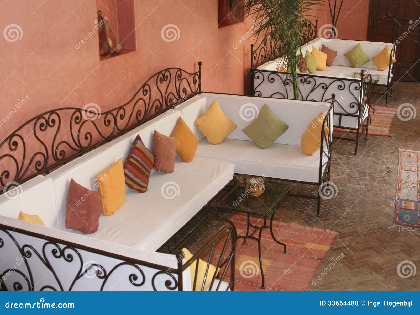 Chilling Couch in a Maroccan Villa, Marrakech, Morocco Stock Photo ...