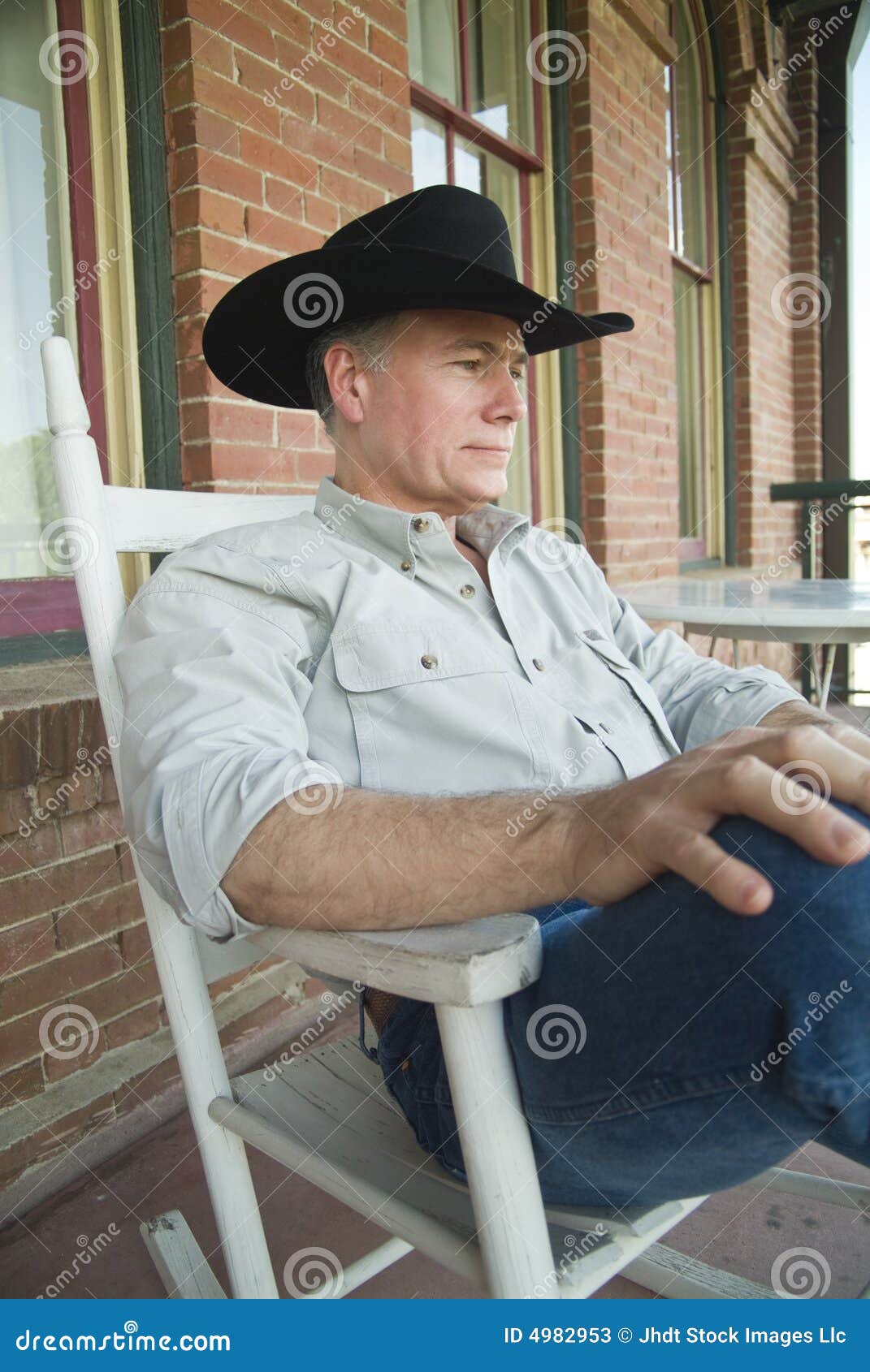 Relaxing Cowboy 4 stock image. Image of kind, appealing - 4982953