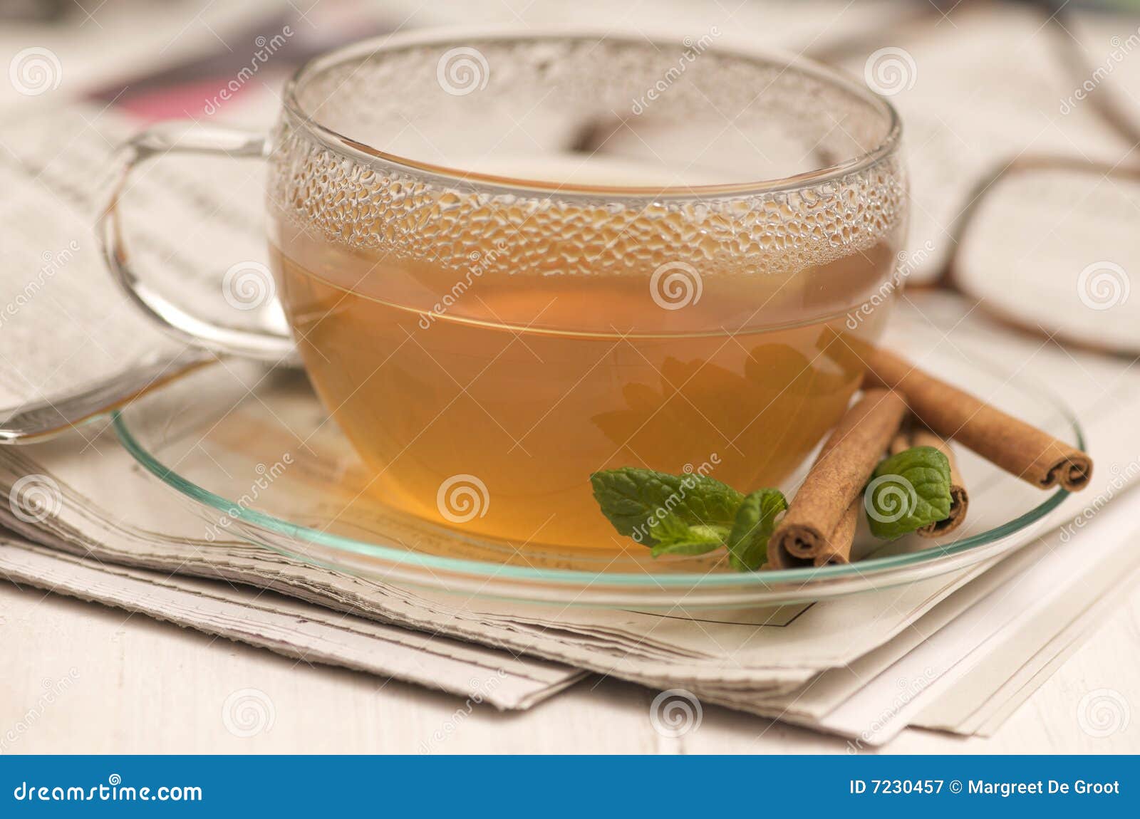 A relaxing cup of tea stock image. Image of green, candlelight - 7230457