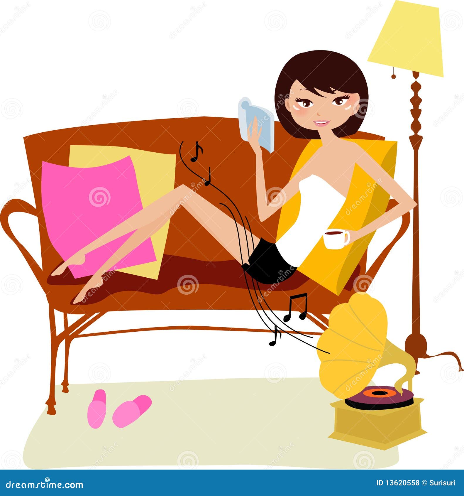 Relaxing Day Home Stock Illustrations – 1,103 Relaxing Day Home Stock ...
