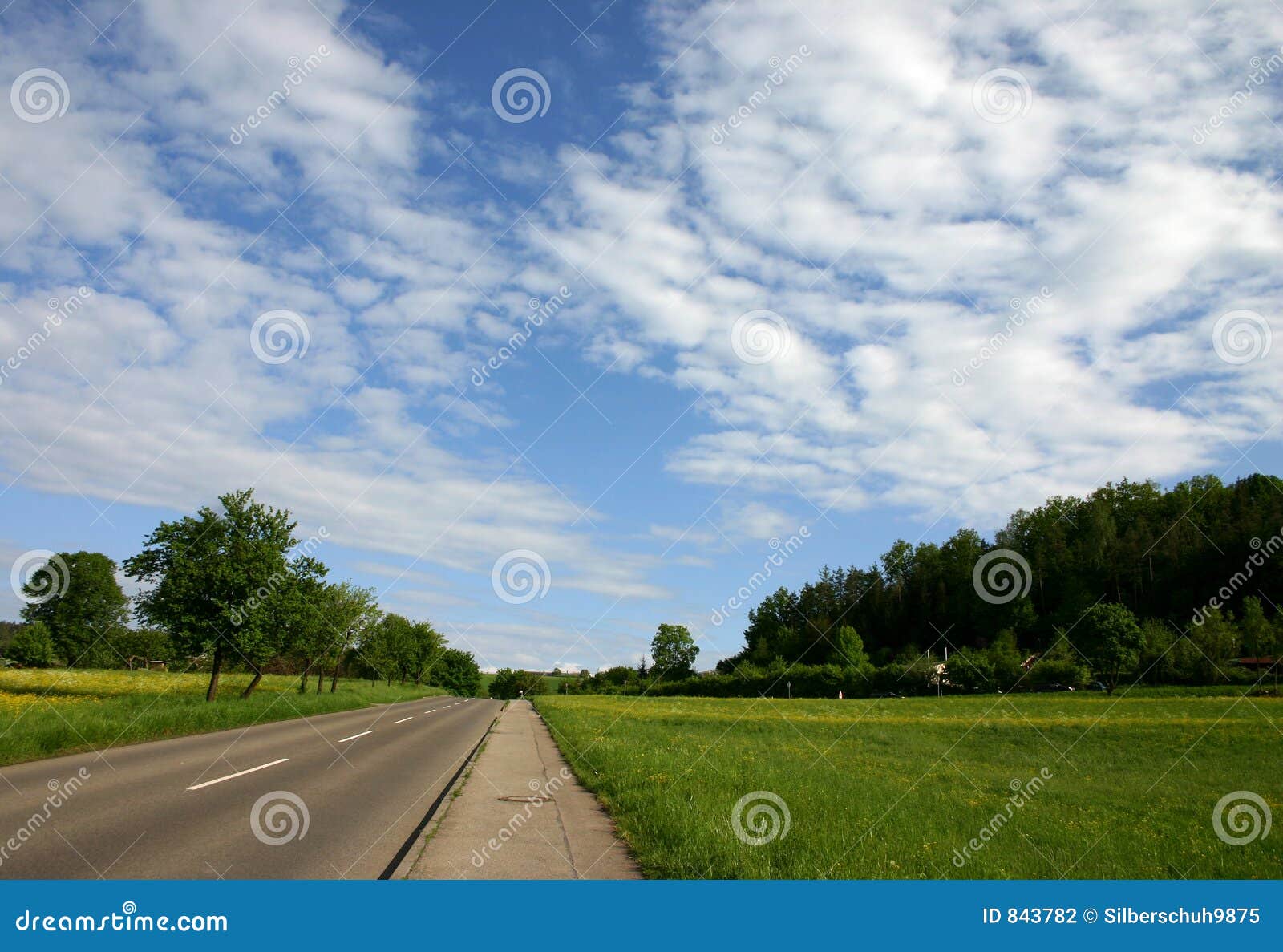 A relaxing drive stock photo. Image of hill, meadow, road - 843782